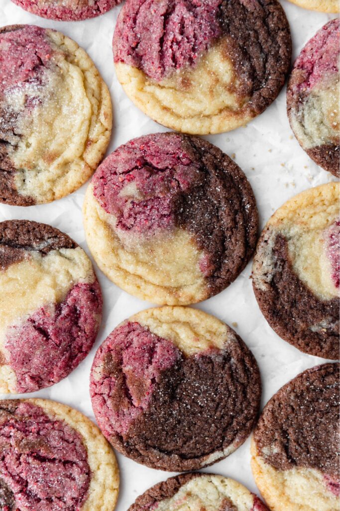 Raspberry Neapolitan Cookies - Topped With Honey